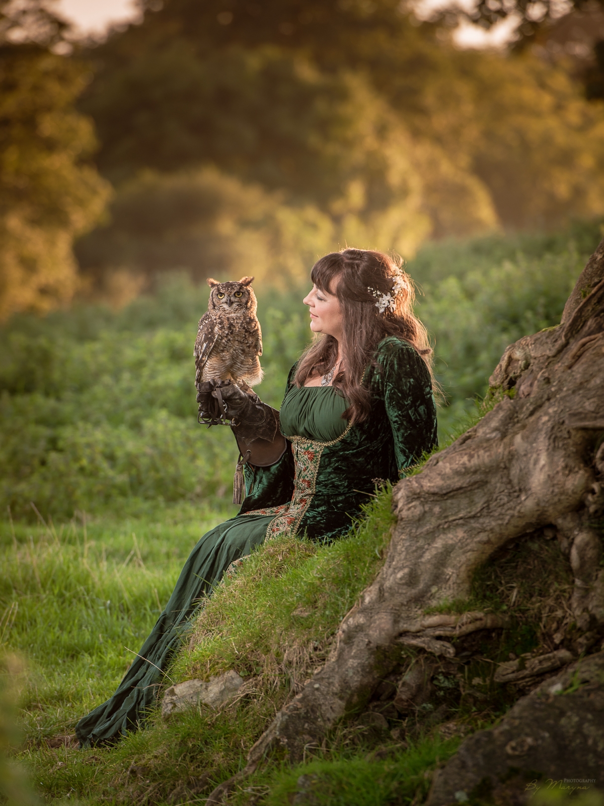 Fantasy Photoshoot with birds in Cornwall - The Old Mill Studios